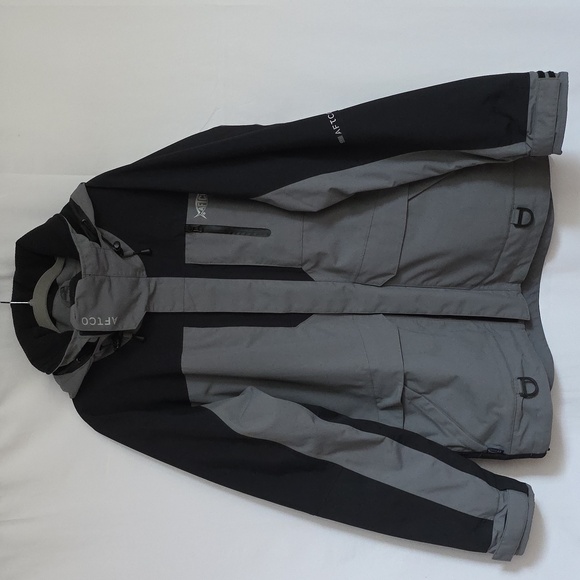 AFTCO | Jackets & Coats | Aftco Hooded Mens Gray Black Jacket Size 2x ...